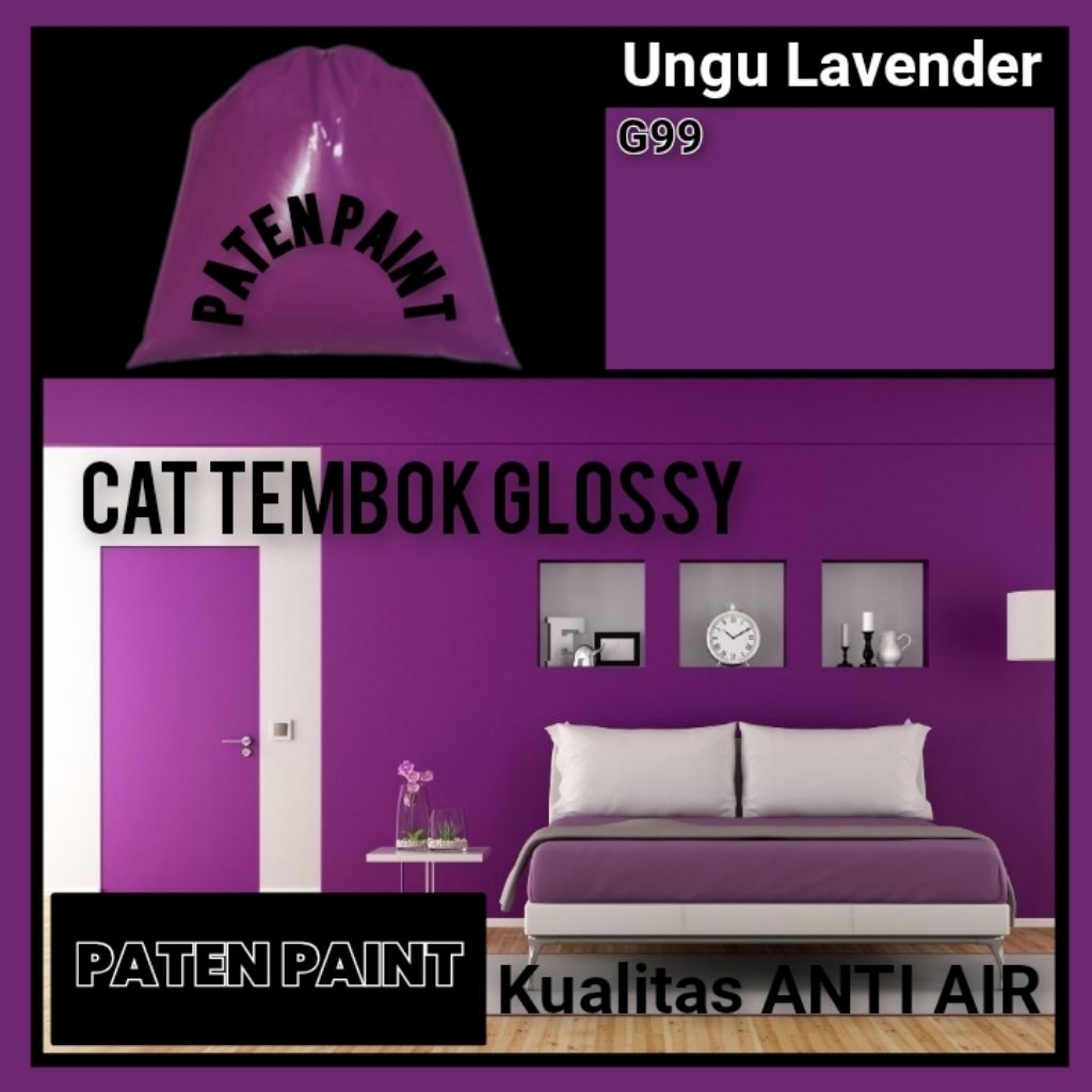 Jual Cat Tembok Ungu Cat Tembok Ungu Lavender Cat Tembok Glossy Cat ...