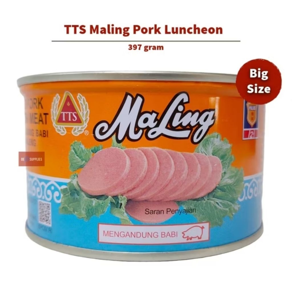 Jual Maling Ham Babi TTS 397gr - Pork Luncheon Meat Daging Babi Kaleng ...