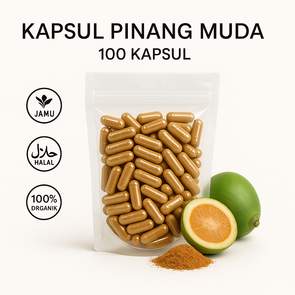 Jual KAPSUL PINANG MUDA – 100 Kapsul (kemasan klip) | Shopee Indonesia