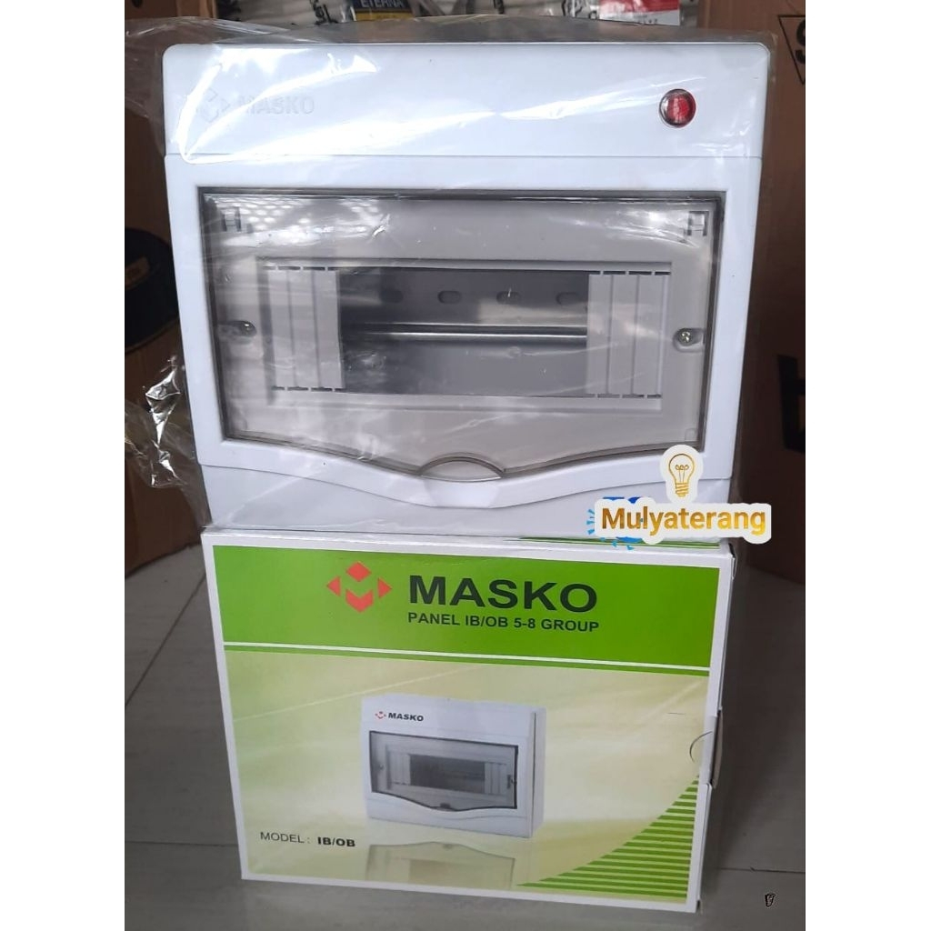 Jual Box MCB Masko 5-8 Lubang Plus Lampu IB / OB (tanam / tempel) Box ...