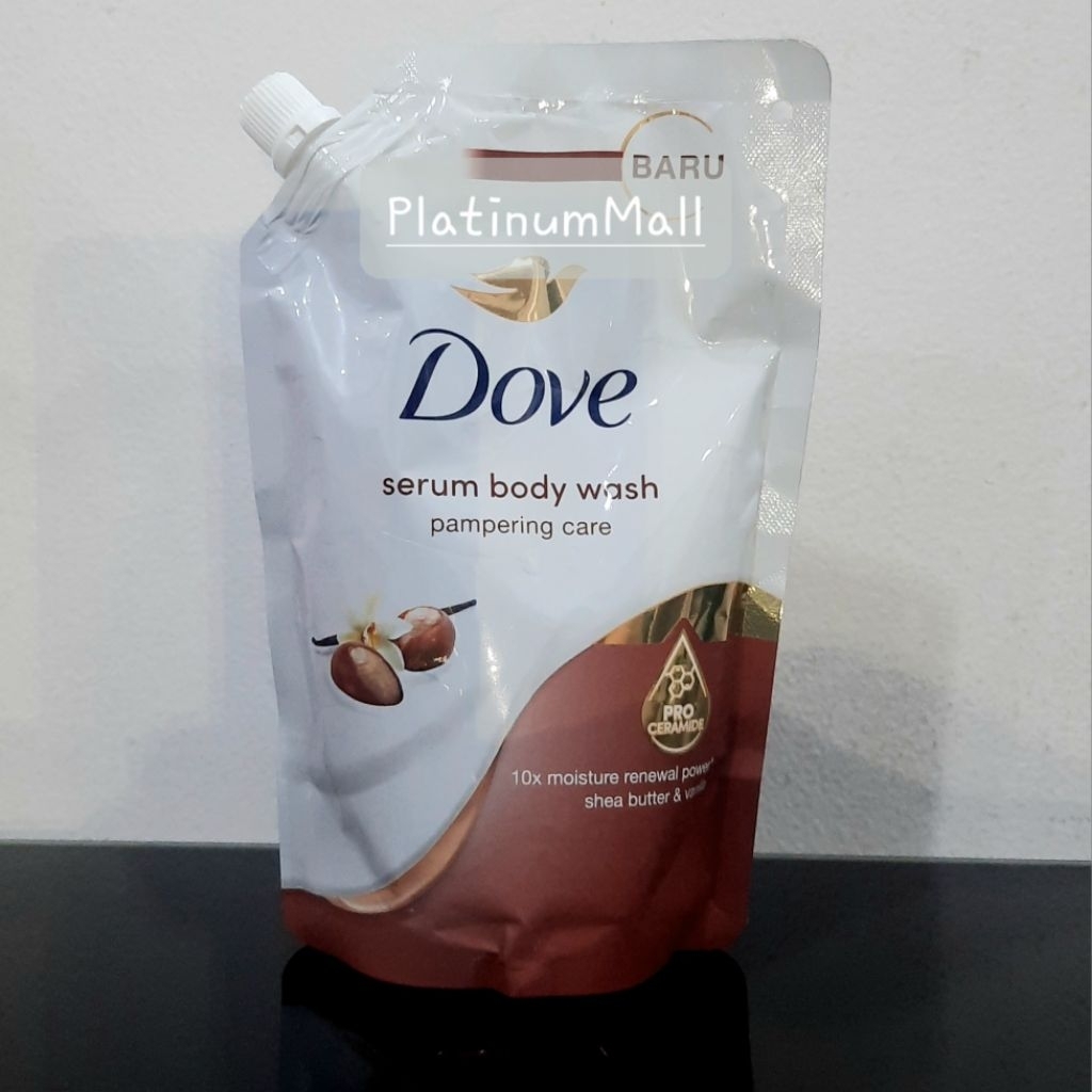 Jual Dove serum body wash Pampering Care sabun mandi cair refill 400ml ...