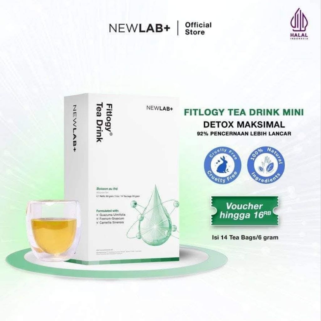 Jual NEWLAB FITLOGY TEA DRINK | Shopee Indonesia