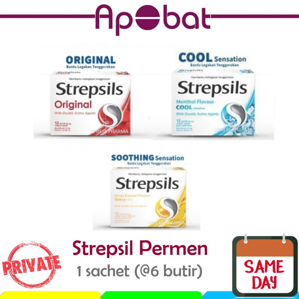 Jual - ApObat - Strepsils (ISI 6 BJ) Tablet Hisap Permen Mint Ori ...