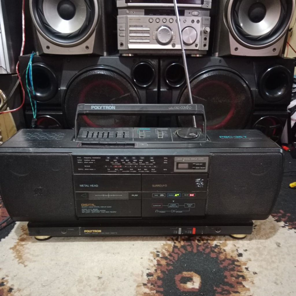 Jual MINI COMPO POLYTRON GRAND COMPO PSC-35T CLASIC VINTAGE | Shopee ...