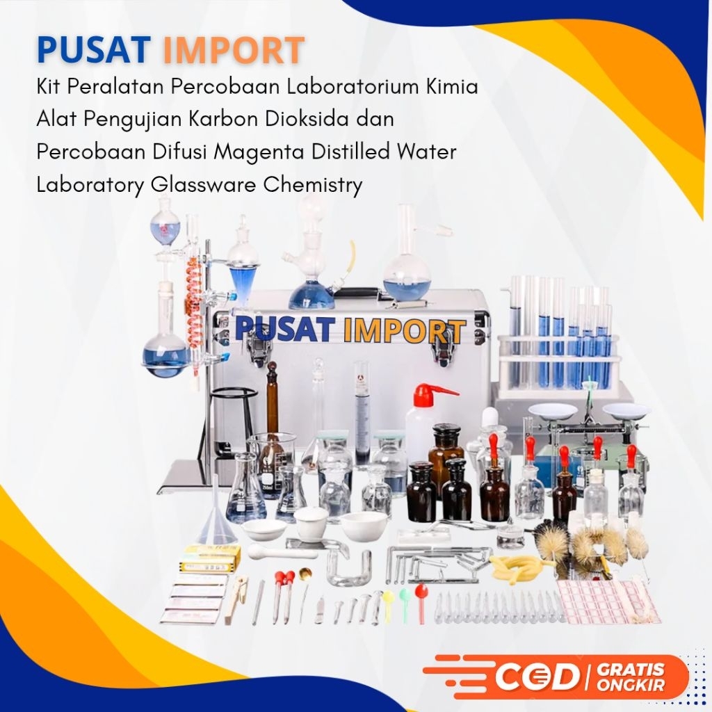 Jual Kit Peralatan Percobaan Laboratorium Kimia Alat Pengujian Karbon ...