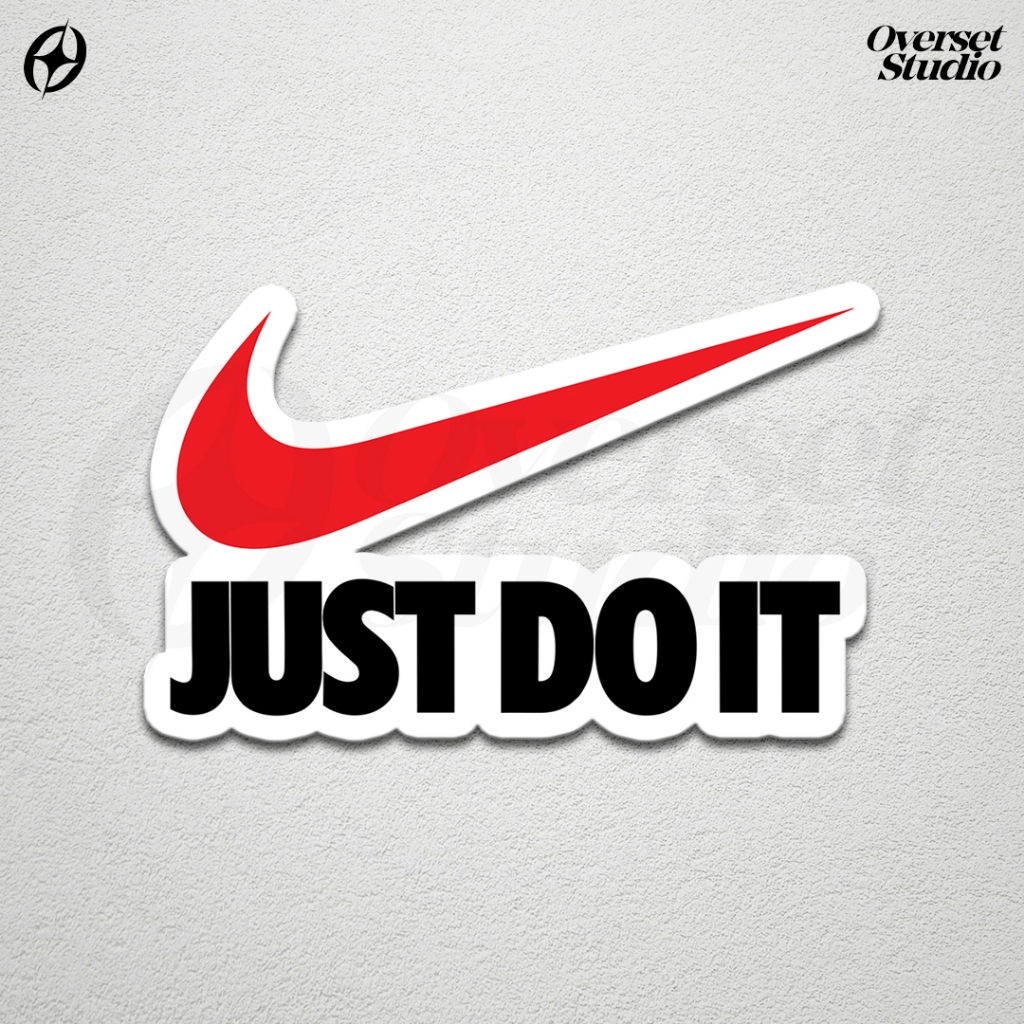 Jual (GRATIS ONGKIR & COD) Stiker Sticker Nike Just Do It / Sticker ...