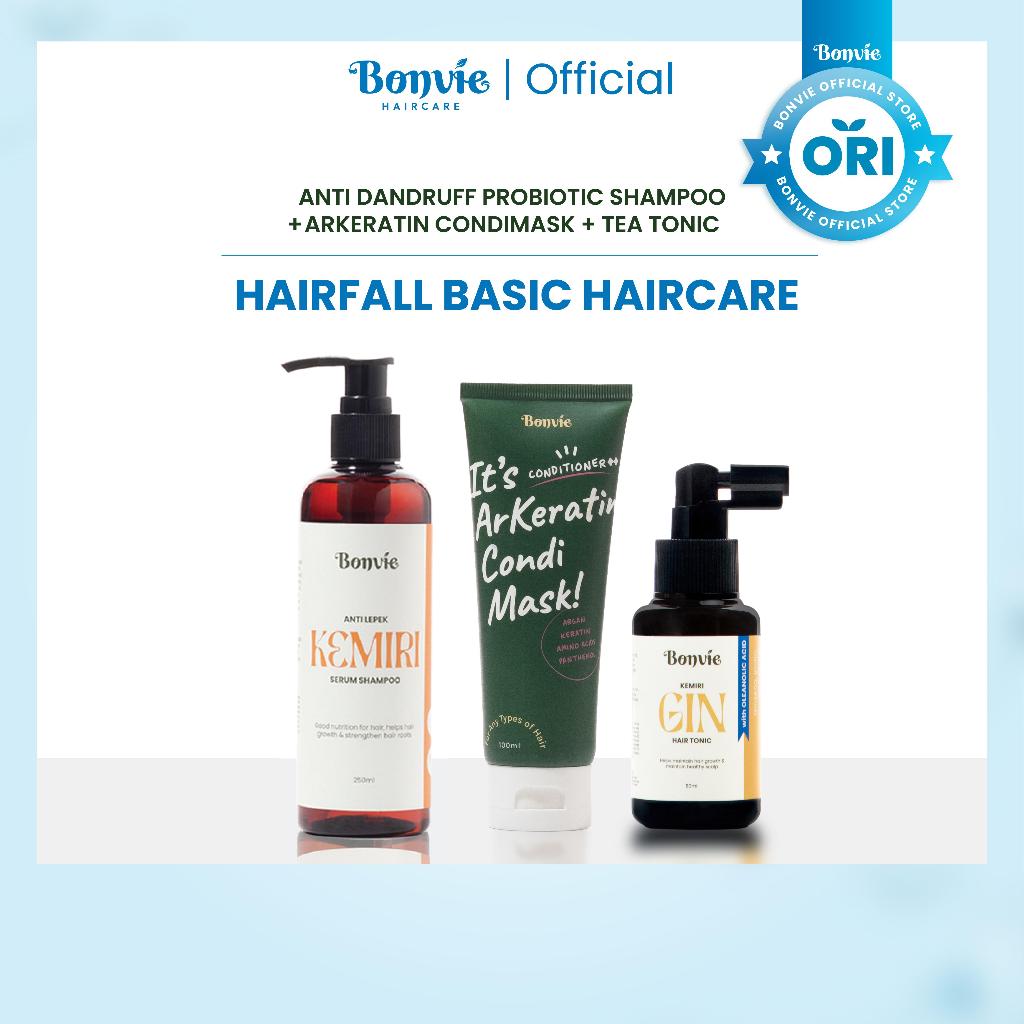 Jual (FREE SHAMPOO 30ML) Bonvie Hairfall Basic Haircare Shampoo Kemiri ...