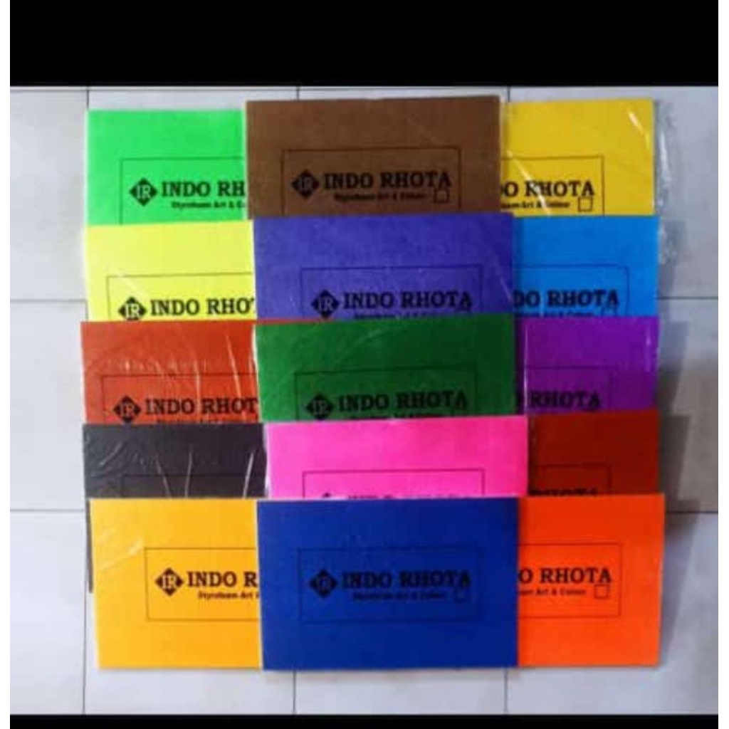 Jual Styrofoam Warna Gabus Warna Ukuran 60x40x1.5cm STYROFOAM STEREFOAM ...