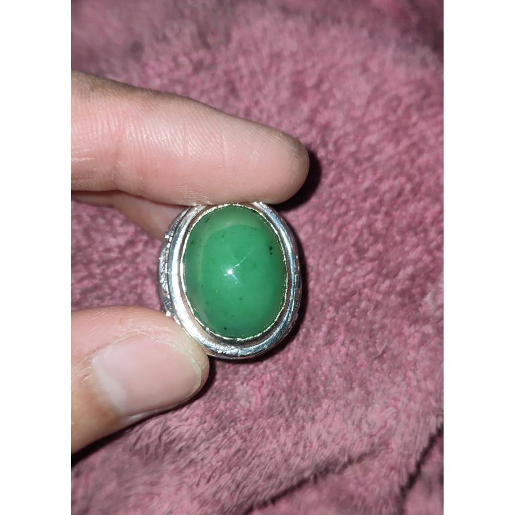 Jual Batu Cincin Giok Nephrite Jade Aceh Natural - Akik Nefrite ...