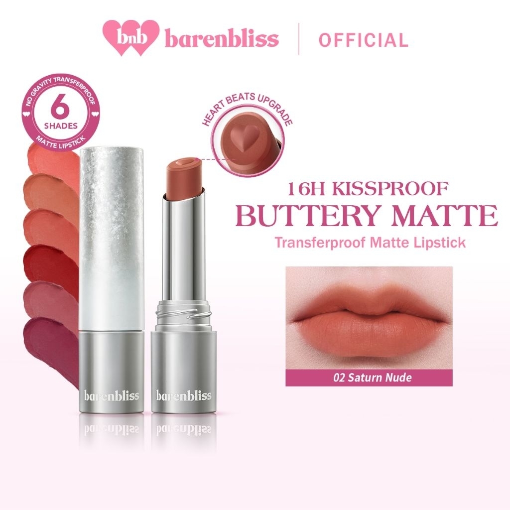 Jual BNB Barenbliss No Gravity Transferproof Matte Lipstick | Shopee ...