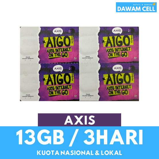 Jual VOUCHER AXIS 13GB 3HARI (AIGO) | Shopee Indonesia