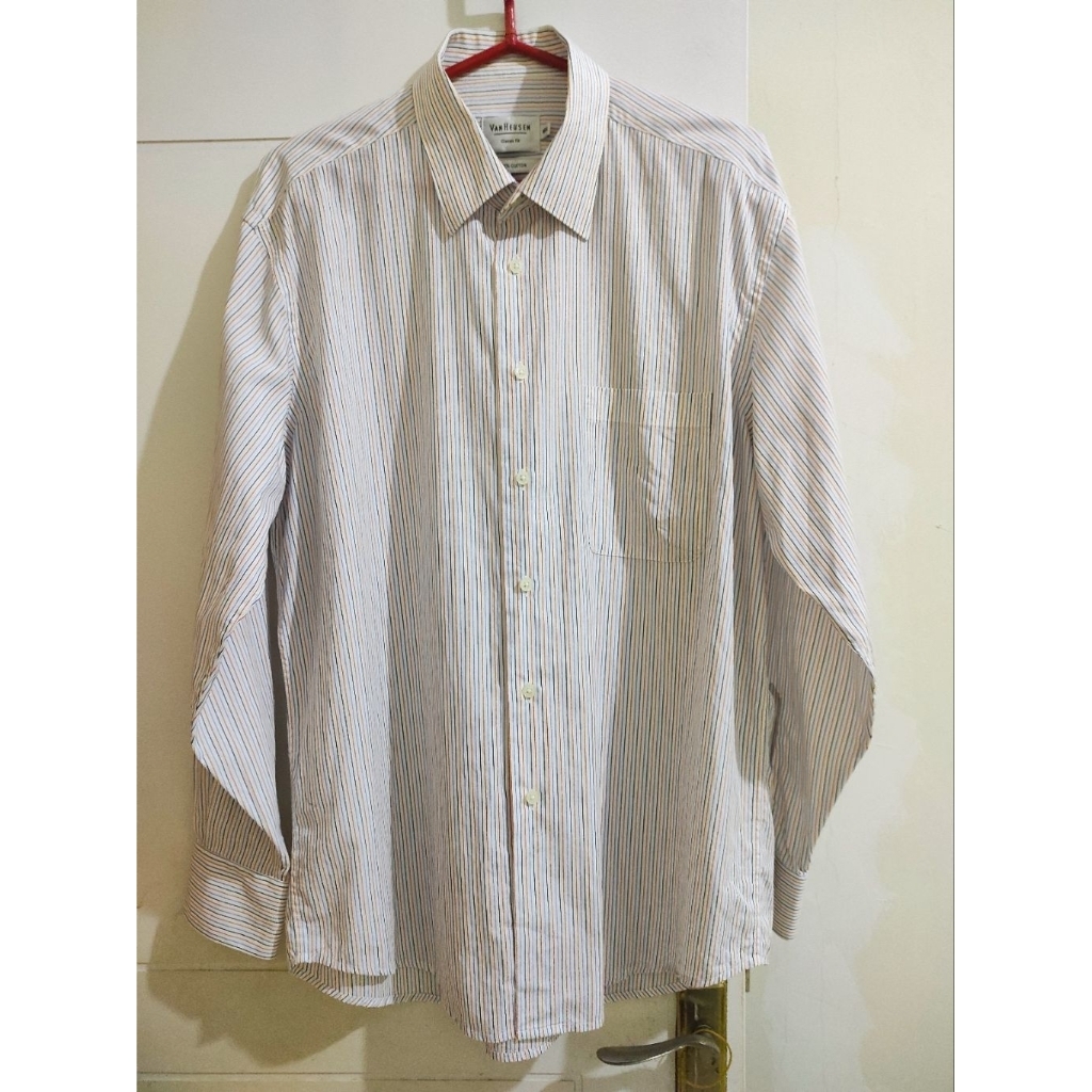 Jual Kemeja Lengan Panjang Pria Van Hausen Preloved | Shopee Indonesia