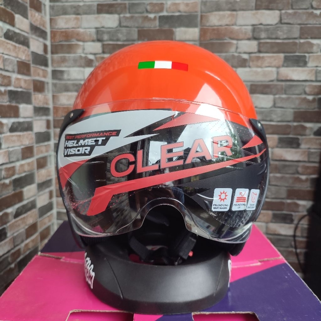 Jual Kaca helm pilot impor lengkap dengan pegangan kacanya | Shopee ...