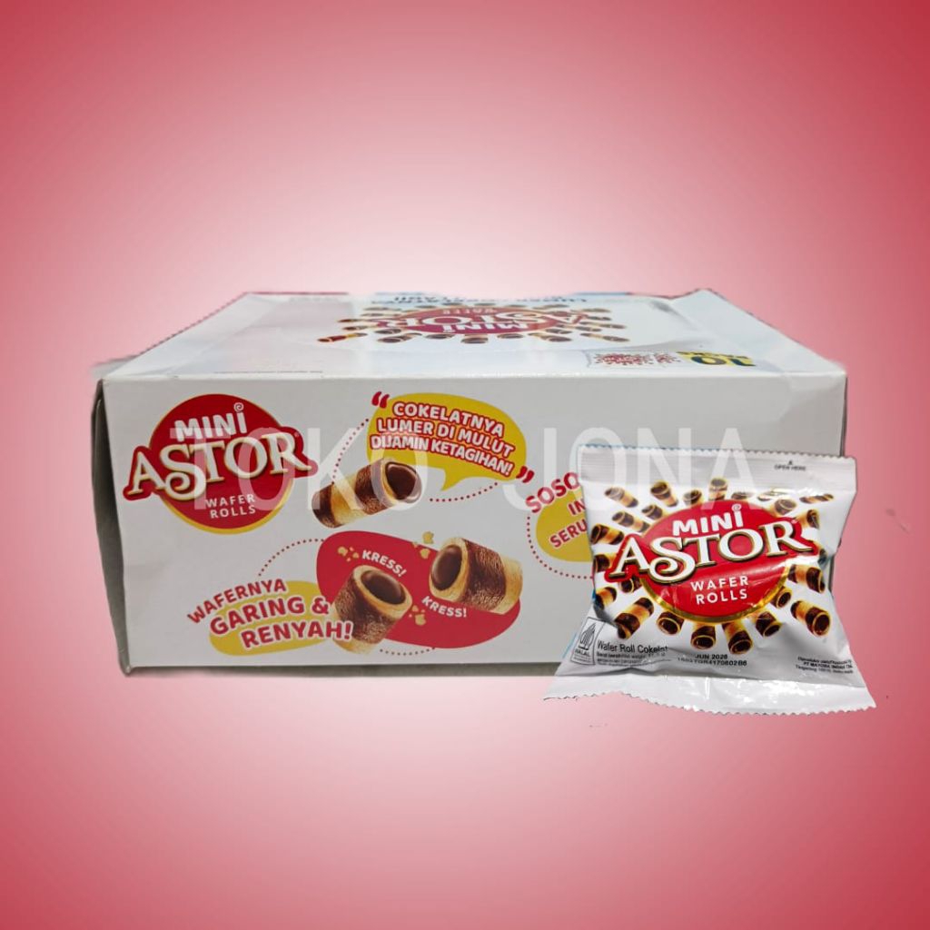 Jual Mini Astor Wafer Roll 1 box isi 10 pcs | Shopee Indonesia
