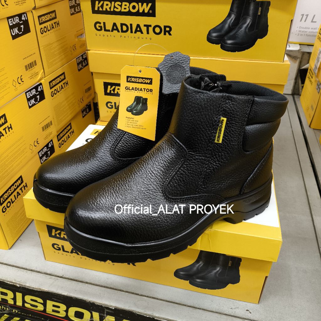 Jual Sepatu Safety Krisbow GLADIATOR 6 Inch || Safety Shoes Krisbow ...