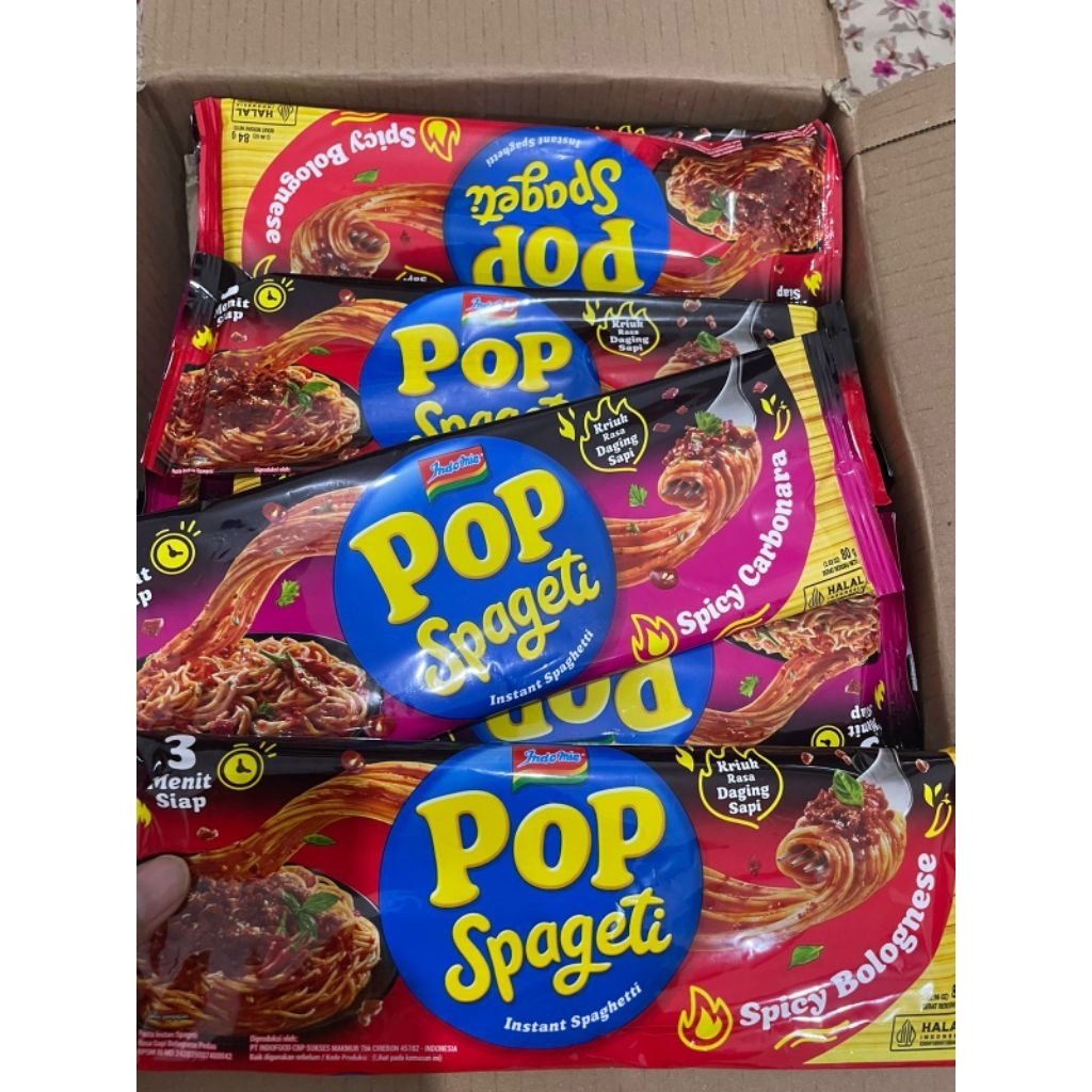 Jual Pop Spageti Spicy Carbonara & Spicy Bolognese | Shopee Indonesia