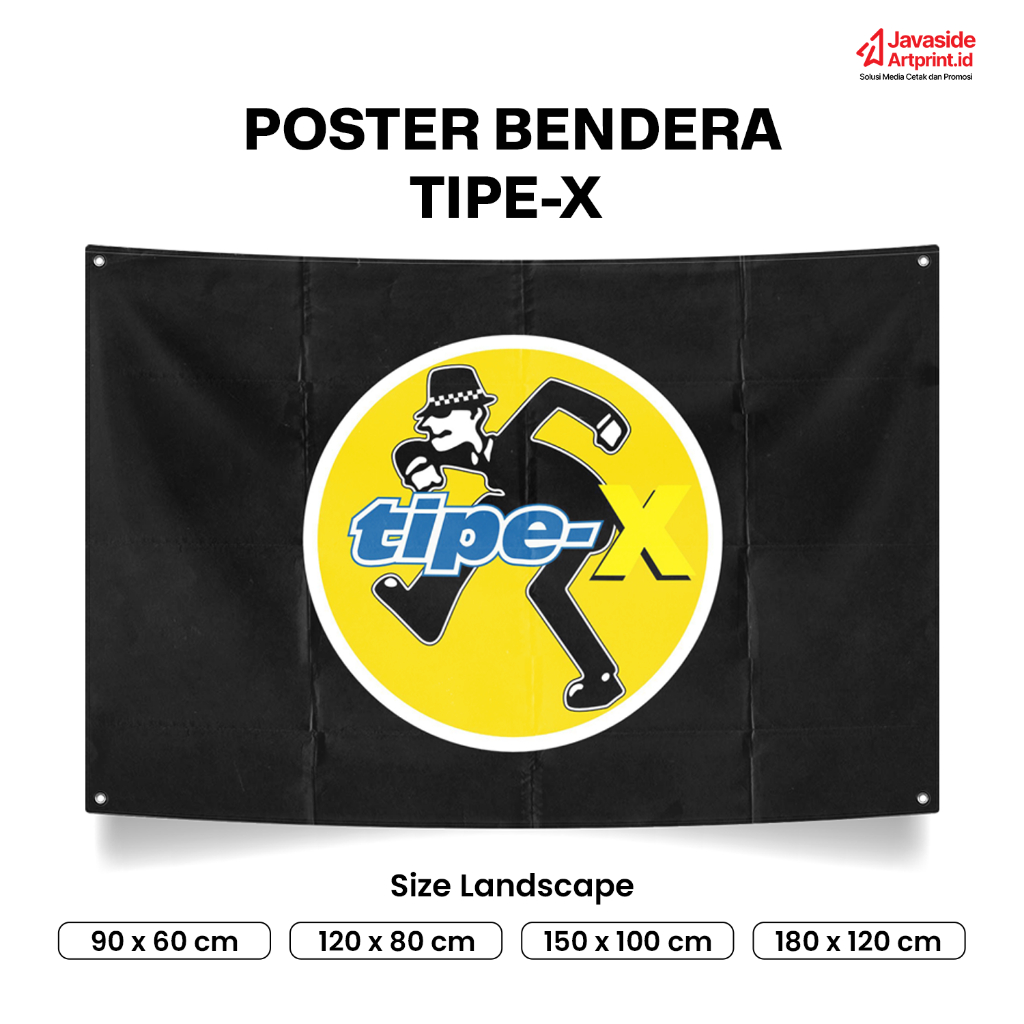 Jual POSTER BENDERA BAND TIPE-X / TIPEX / X-FRIENDS – MINIFLAG/WALLFLAG ...