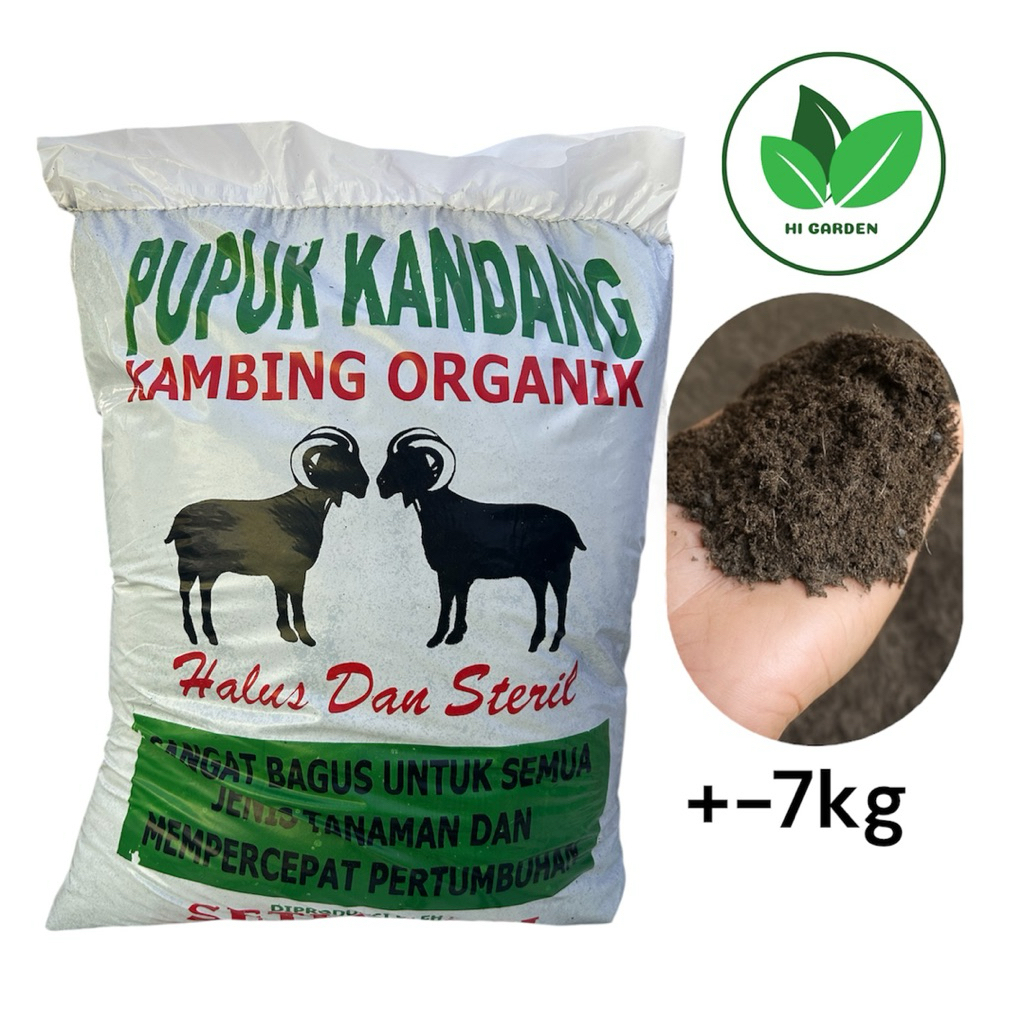 Jual Pupuk Kandang Kambing Organik Halus Kohe & Steril 7KG – Untuk ...