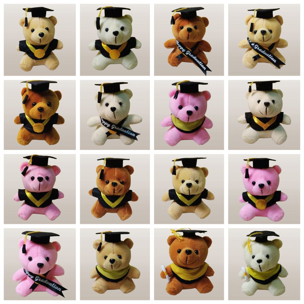 Jual Boneka Beruang Bear Wisuda 15 cm / Boneka Wisuda / Boneka ...