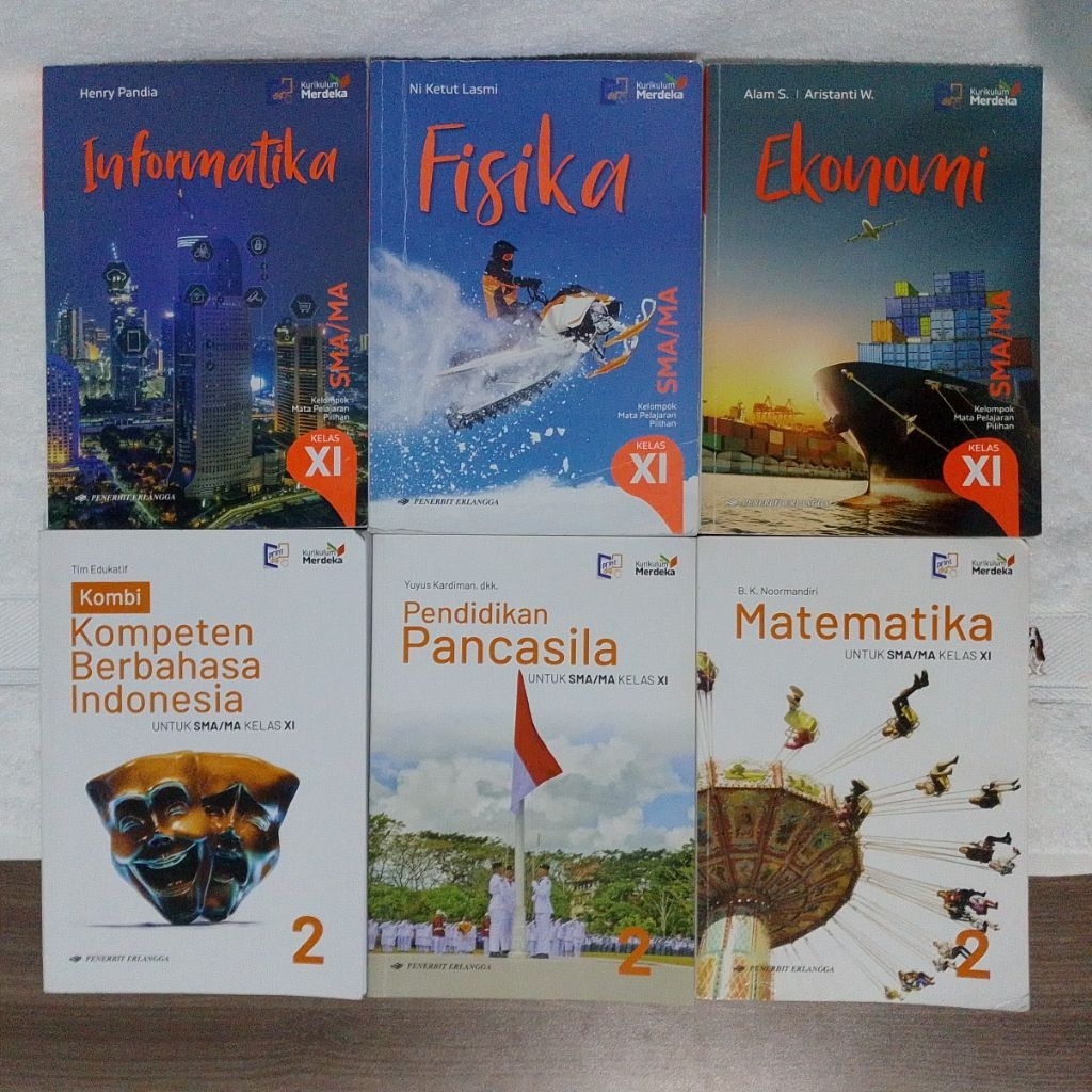 Jual Buku Paket Pelajaran Kelas 11 SMA Erlangga Kurikulum Merdeka ...