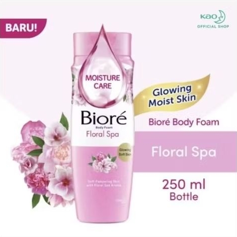 Jual Biore Beauty Body Foam Floral Spa Botol 250ml | Shopee Indonesia