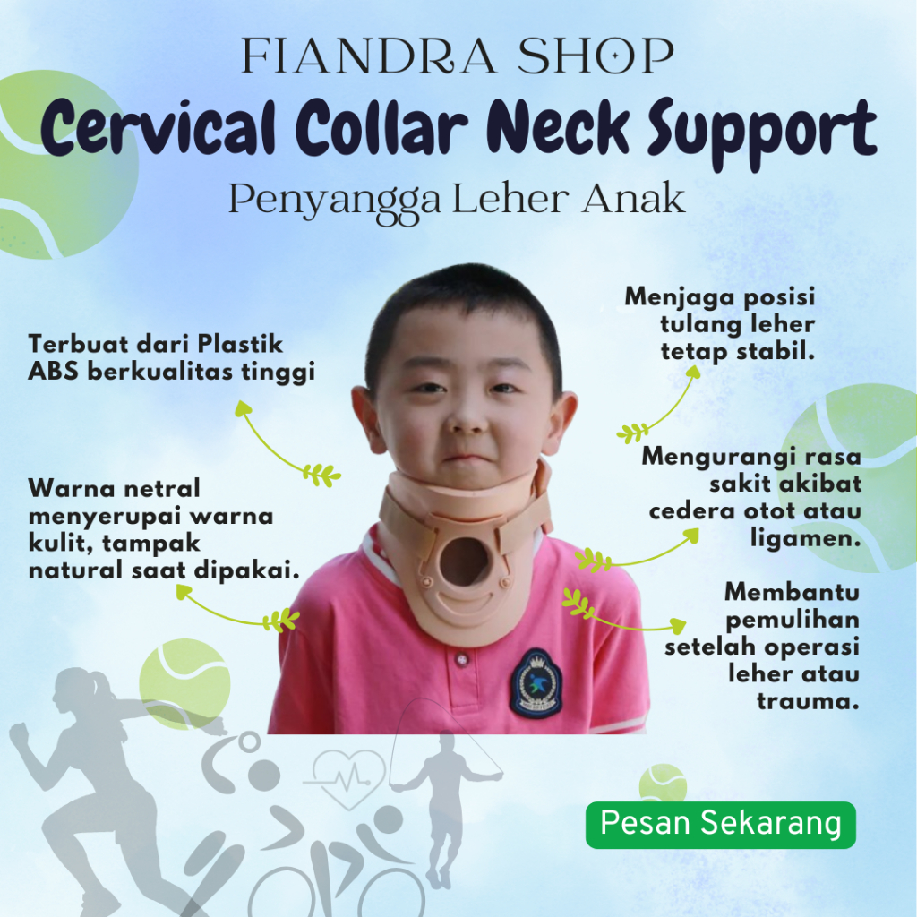 Jual Penyangga Leher Anak Untuk Tulang Belakang Leher Keseleo | Patah ...