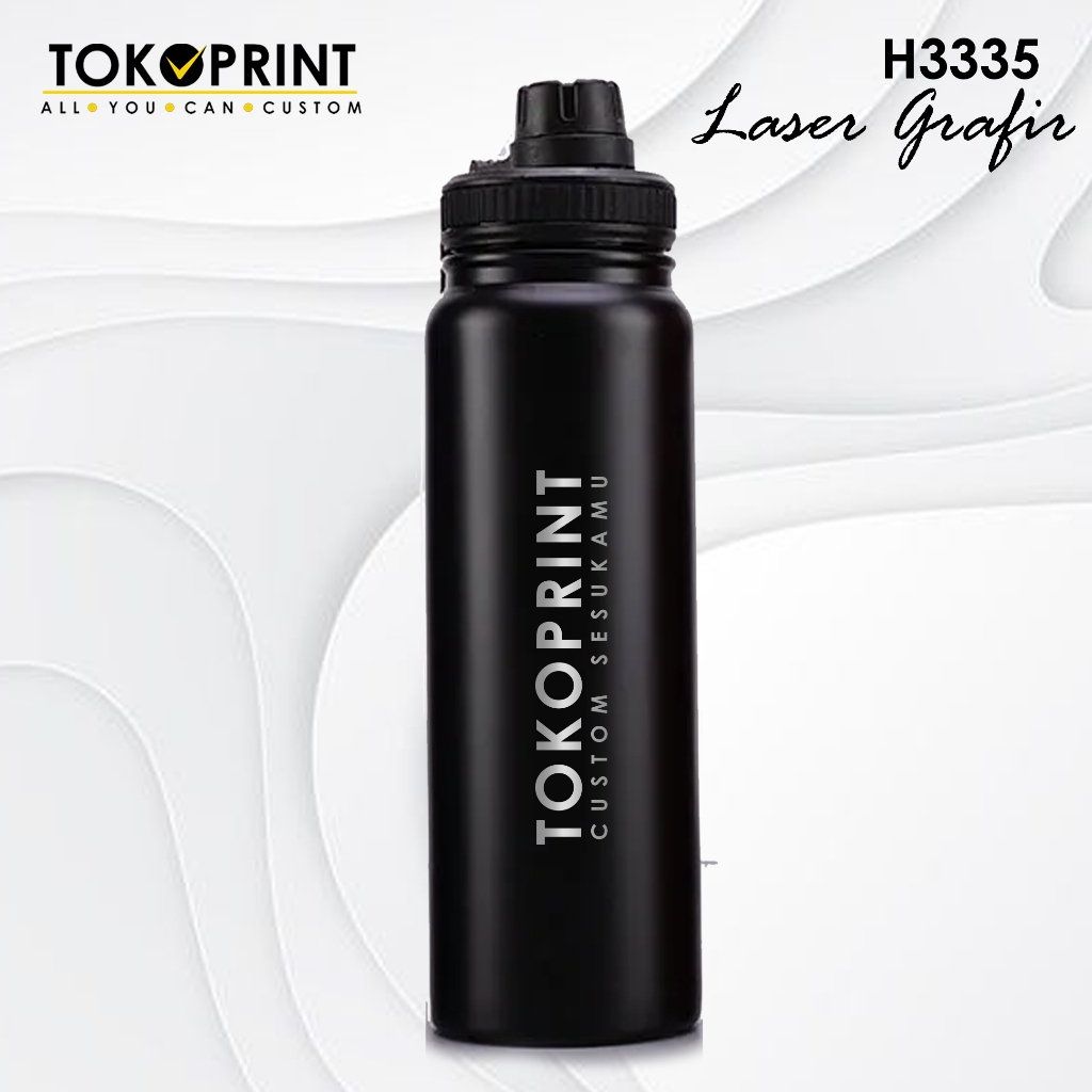 Jual Custom Laser Grafir H3335 800ml Botol Air Stainles Steel Tumbler ...