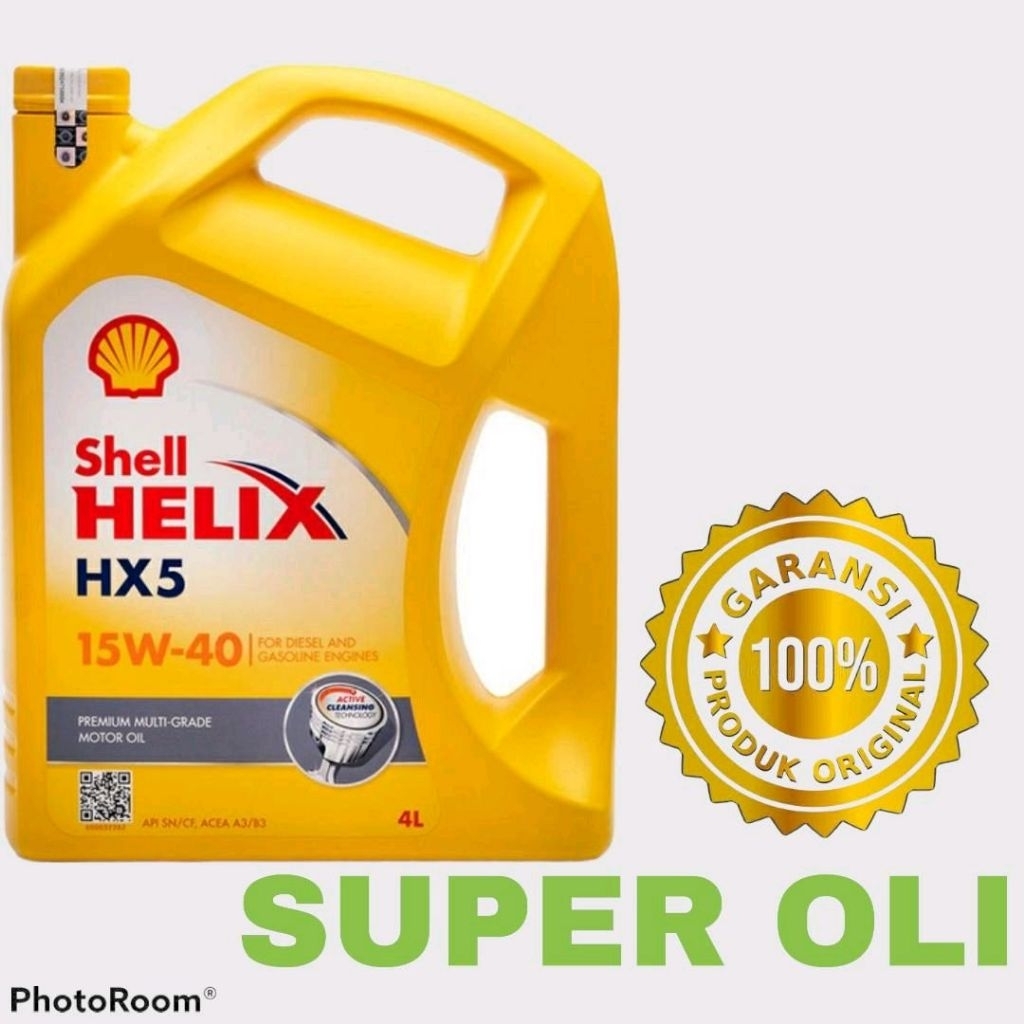 Jual Shell HX5 15W40 4 liter Mineral ( Barang Asli ) | Shopee Indonesia