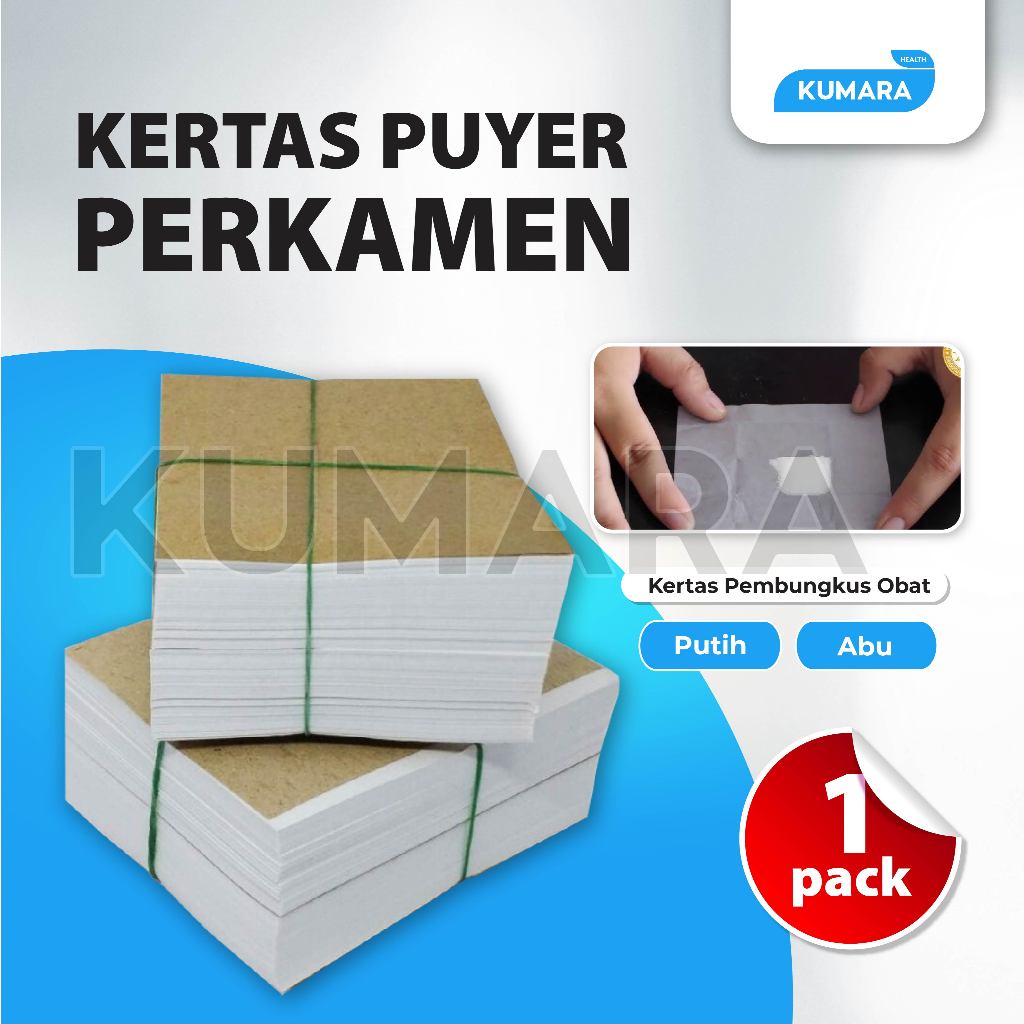 Jual Kertas Puyer Perkamen / Kertas Pembungkus Obat Pack | Shopee Indonesia