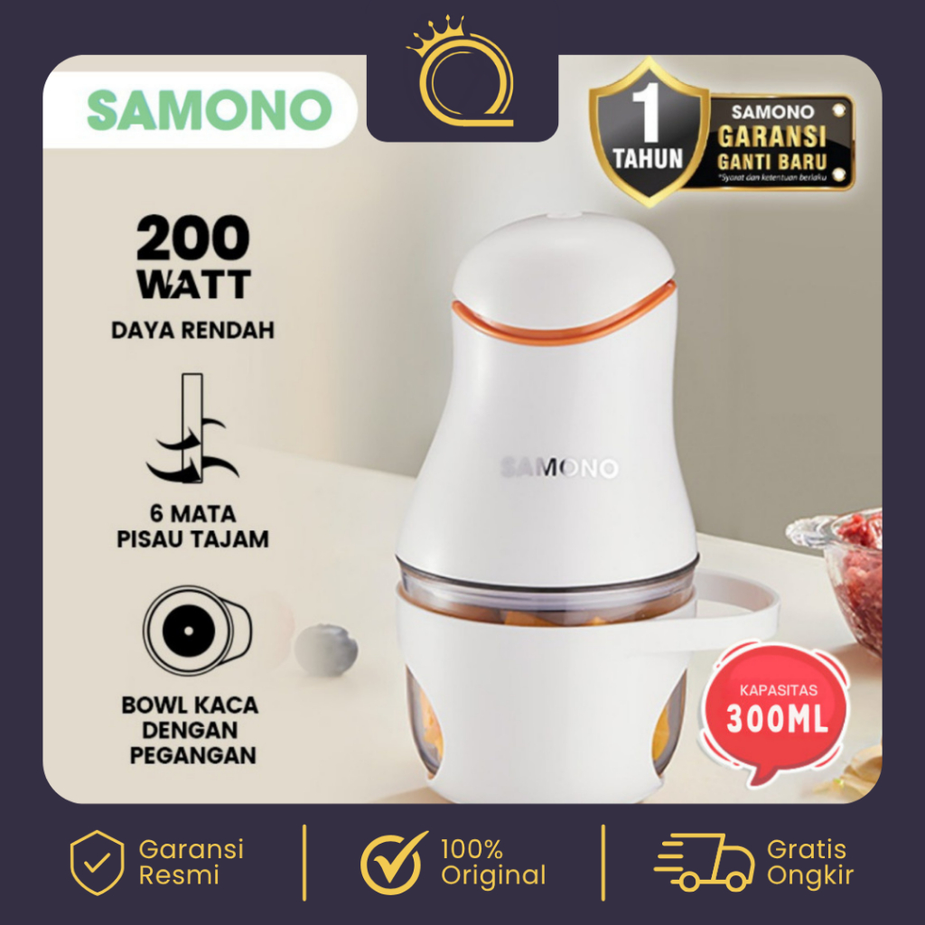 Jual SAMONO Food Chopper Mini Kaca SW-099S Blender Multifungsi Food ...