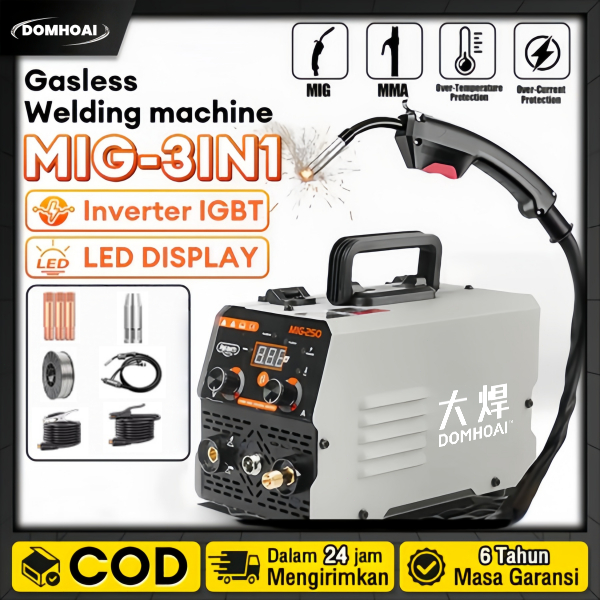 Jual DOMHOAI mesin las 3 in 1 tig mig mma alat las listrik 450 watt ...