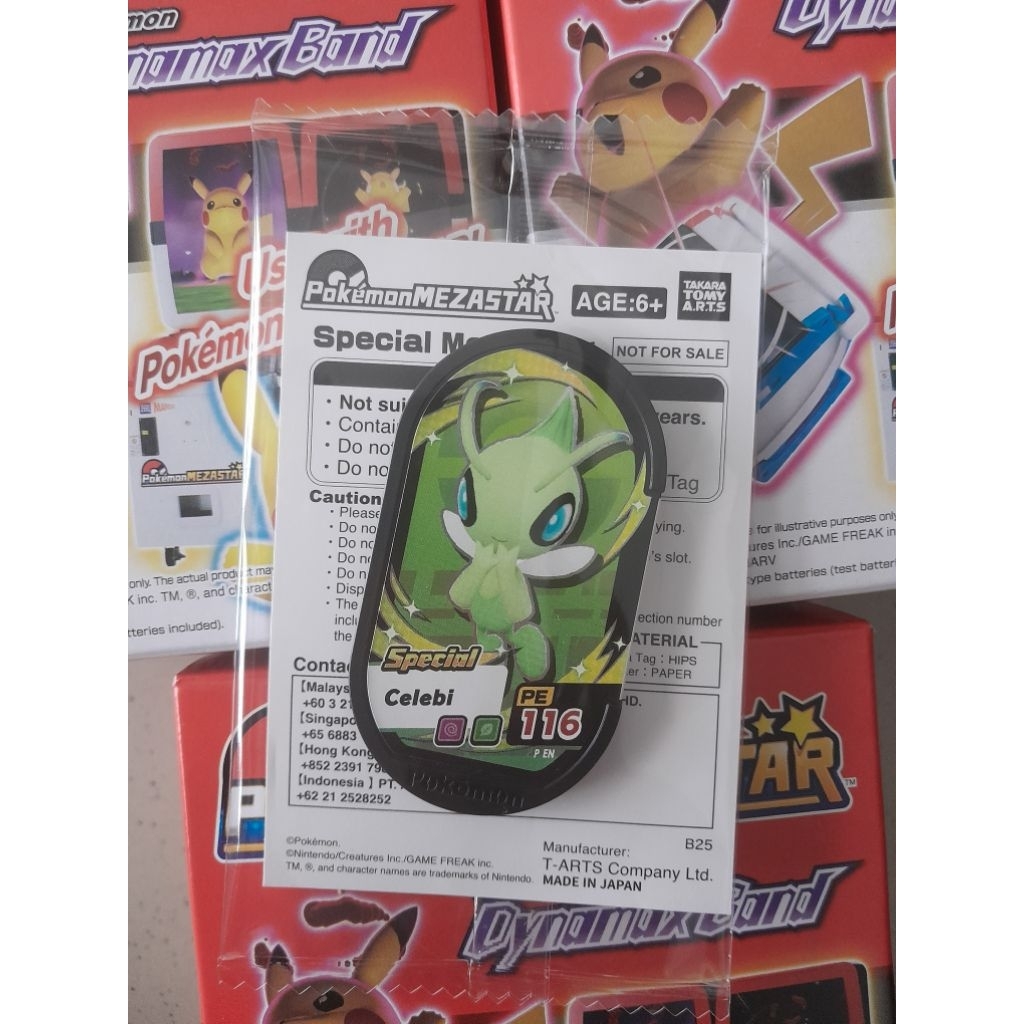 Jual Celebi Pokemon Mezastar Meza Tag Original Limited Special Edition ...