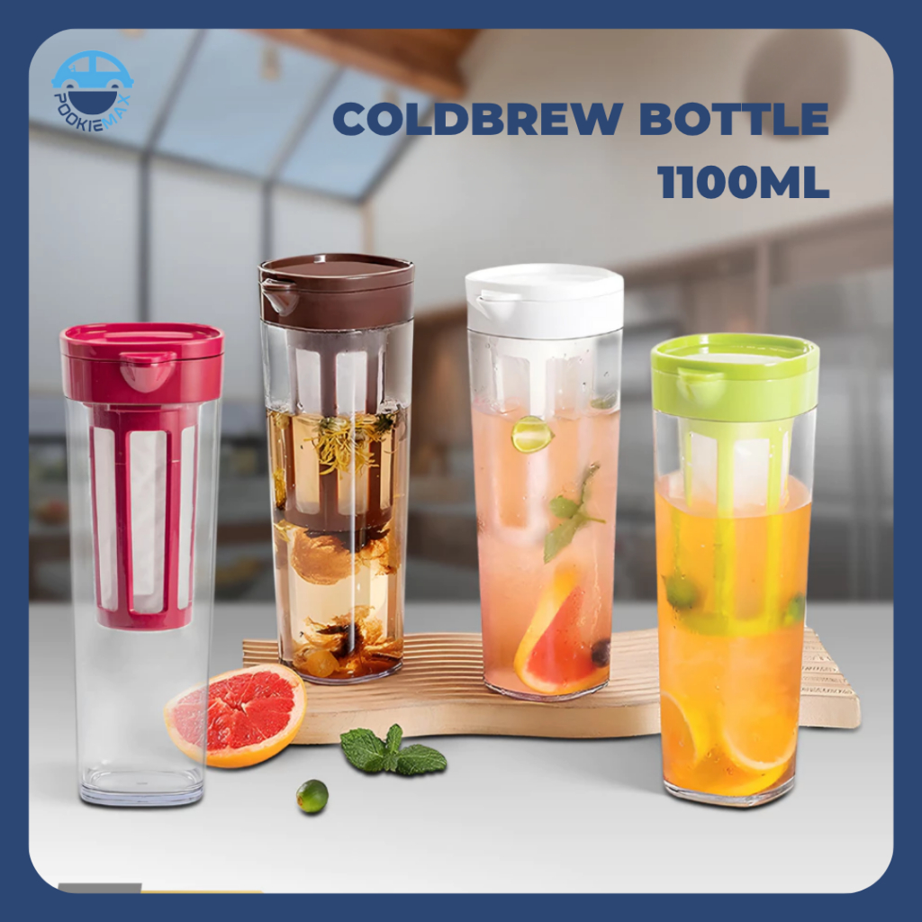 Jual 1100ml Cold Brew Bottle Coffee Tea Maker Infuser With Filter Alat ...