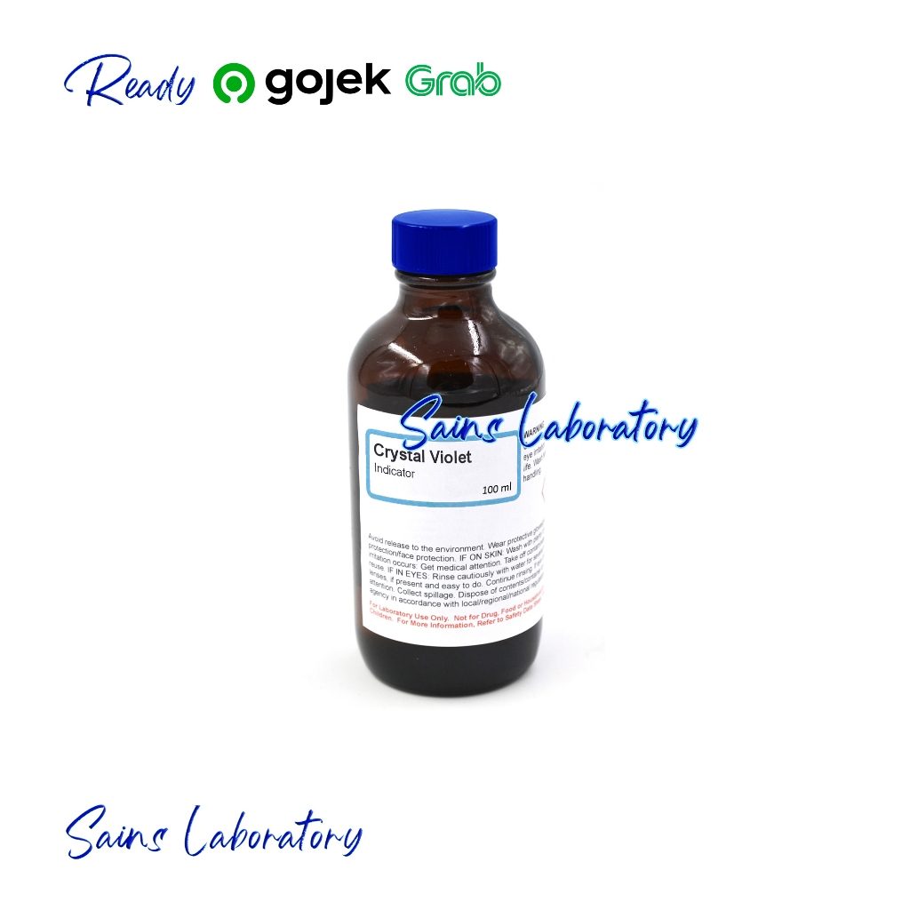 Jual Kristal Violet C25H30CIN3 100 ml Larutan Crystal Violet Indicator ...