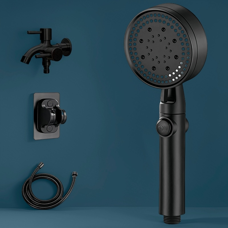 Jual SHOWER HEAD 3 IN 1 ANTI BOCOR - Kepala Shower Set Hitam Metalik ...