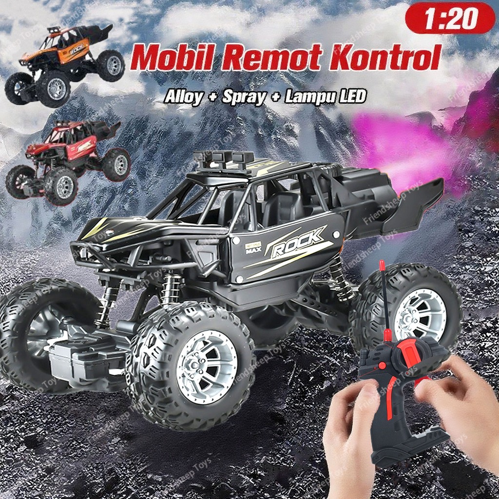 Jual Mobil Mainan Off-Road Spray Mobil RC Remote Control Alloy Climbing Car Rock Crawler Jet ...