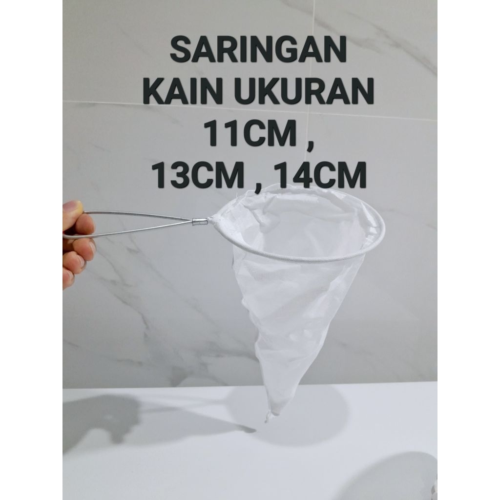 Jual Saringan Kain Teh Kopi Gagang Besi / Saringan Teh / Saringan Kopi ...