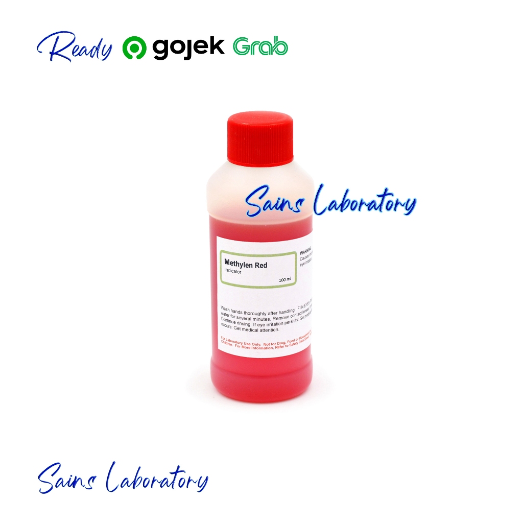 Jual Methyl Red Larutan Metil Merah 100 ml Indicator Methylen Red ...
