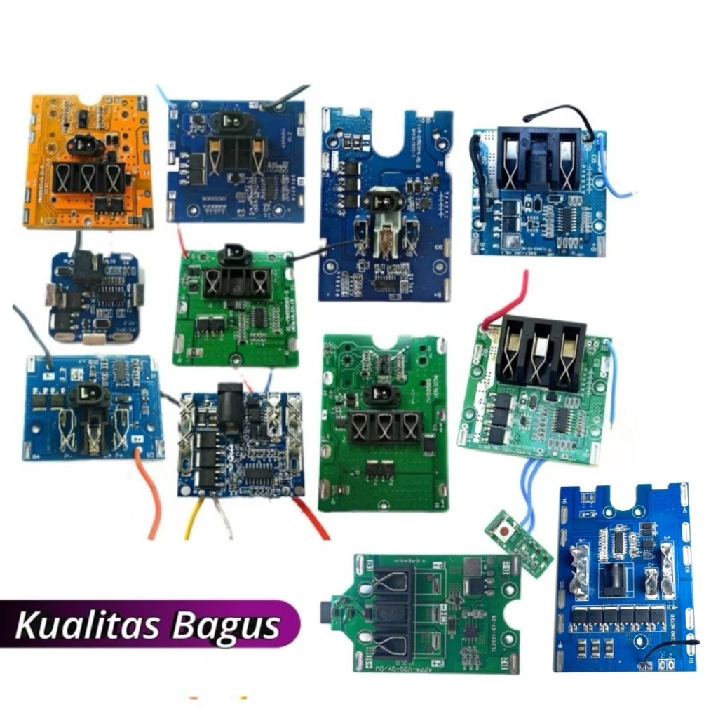 Jual Modul Bms pcb 4s 5s 10s 15s sparepart baterai bor impact gerinda ...