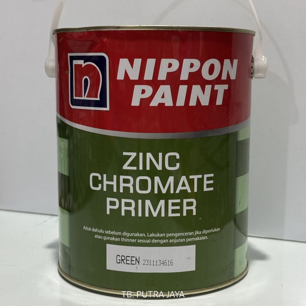 Jual NIPPON Paint Cat Dasar Besi Anti Karat Zinc Chromate Primer 5 KG Original Berkualitas ...