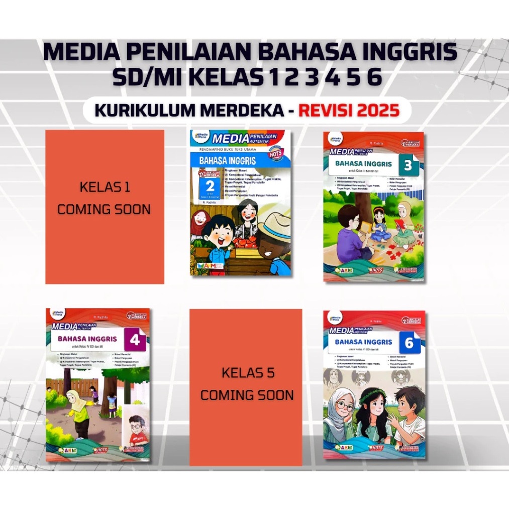 Jual Media Penilaian Bahasa Inggris Kelas 1 2 3 4 5 6 SD / Bahasa inggris SD / Kurikulum Merdeka ...