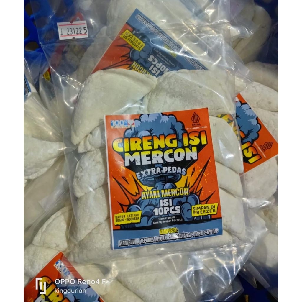 Jual Cireng Isi Ayam Mercon Extra Pedas Isi 10 | Shopee Indonesia
