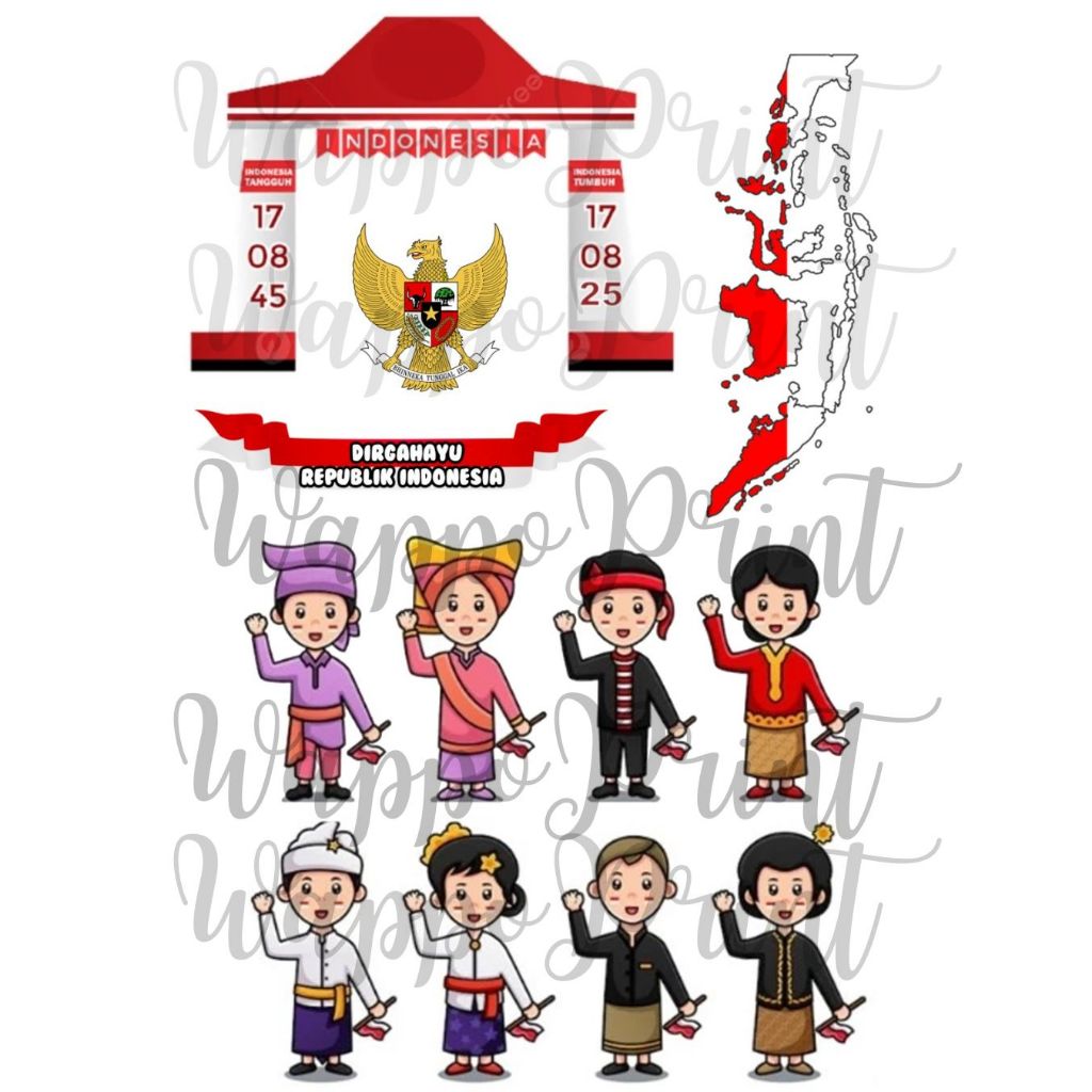 Jual TOPPER TUMPENG DAN ROTI TEMA KEMERDEKAAN HUT RI YANG KE 80 ...