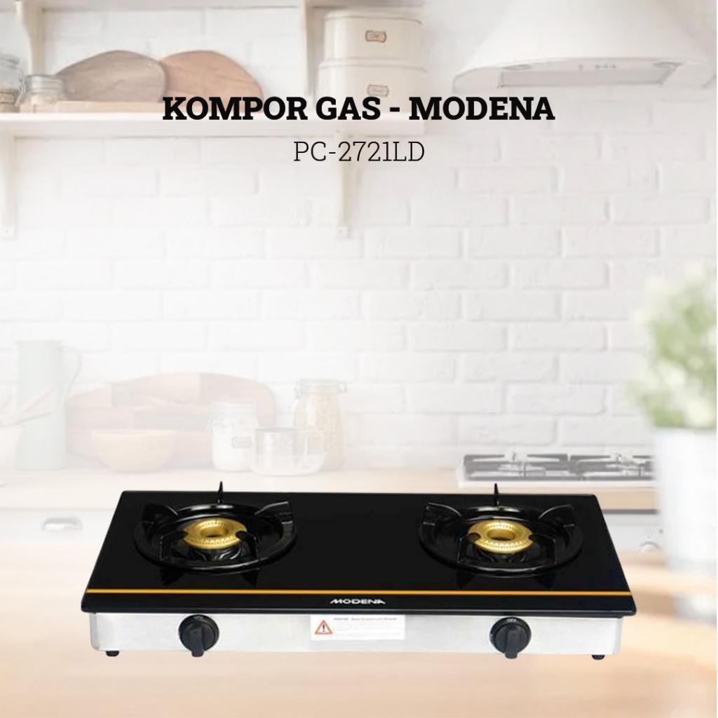 Jual Kompor gas MODENA 2 tungku PC-2721LD | Shopee Indonesia