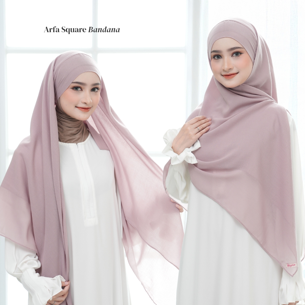 Jual ZAYRA HIJAB | ARFA - Square Hijab Bandana Segi Empat Instan Premium Terbaru | Shopee Indonesia