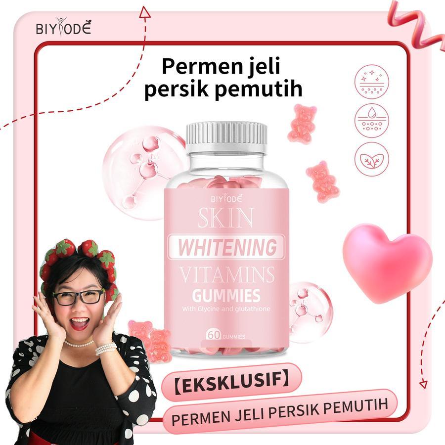 Jual BPOM | Halal | 24H BIYODE PLUS GUMMIES Beauty Gluta bright ...