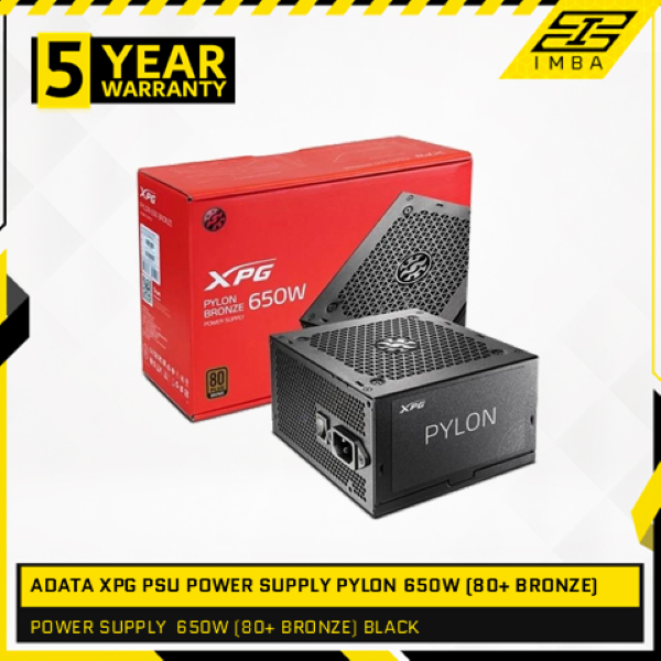 Jual ADATA XPG PSU POWER SUPPLY PYLON 650W (80+ BRONZE) BLACK | Shopee ...