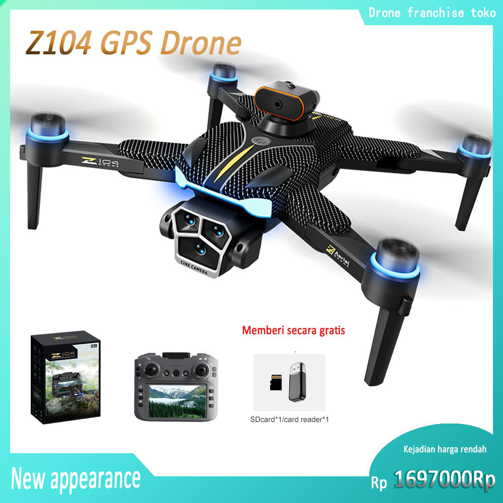 Jual Z104 penampilan baru Linjia GPS mainan drone, daya ganda dan ...