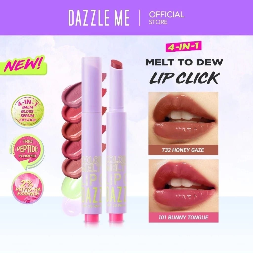 Jual Dazzle Me Color Chrome Melt To Dew Lip Click | Shopee Indonesia