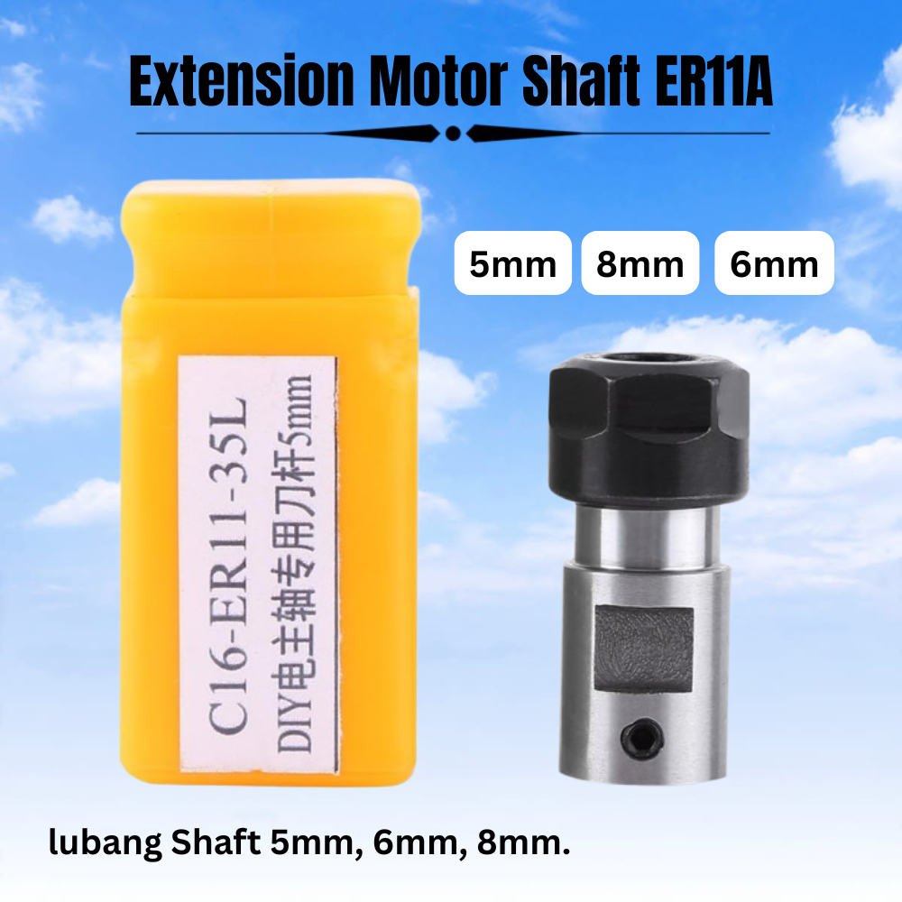 Jual ms7 Adapter Collet Chuck ER11A extension rod spindle Shaft ER11 A ...